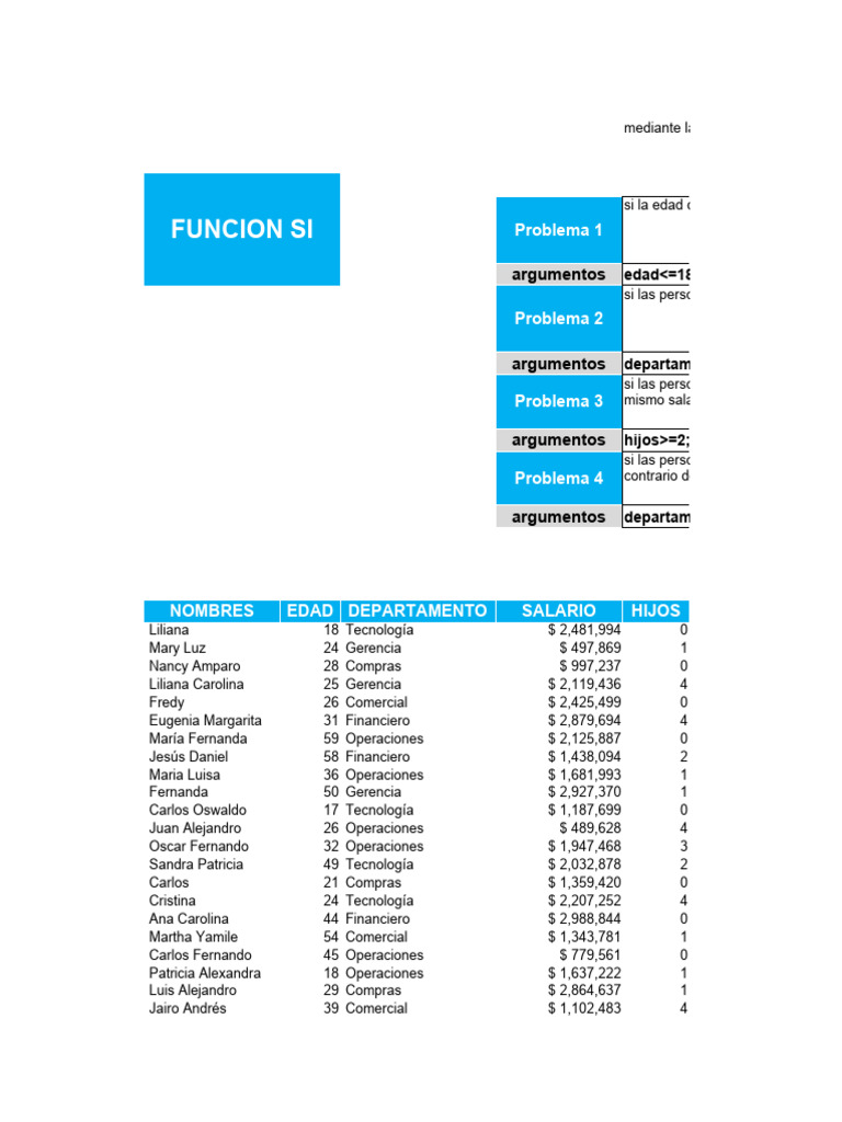 Funcion Si (Anidadas) | PDF | Cheque
