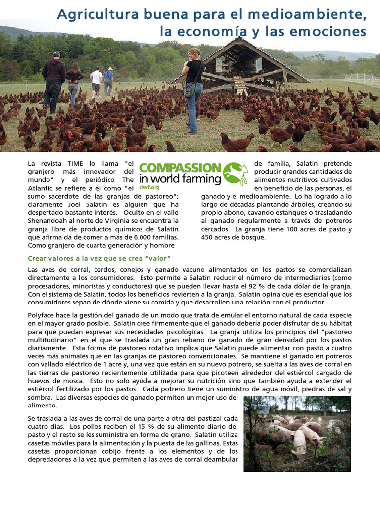 Agricultura Buena para El Medioambiente La Economia y Las Emociones | Descargar gratis PDF ...