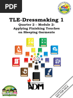 Dressmaking 9 - Q2 - Module-2 | PDF | Seam (Sewing) | Sewing