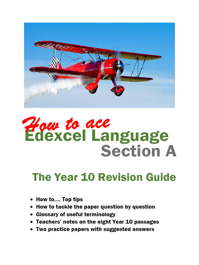 Y10 English Language Revision Pack | PDF | Reading Comprehension | Thought