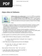 Comandos y Atajos en NetBeans | PDF
