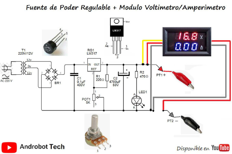 Esquema Fuente de Poder Regulable | PDF