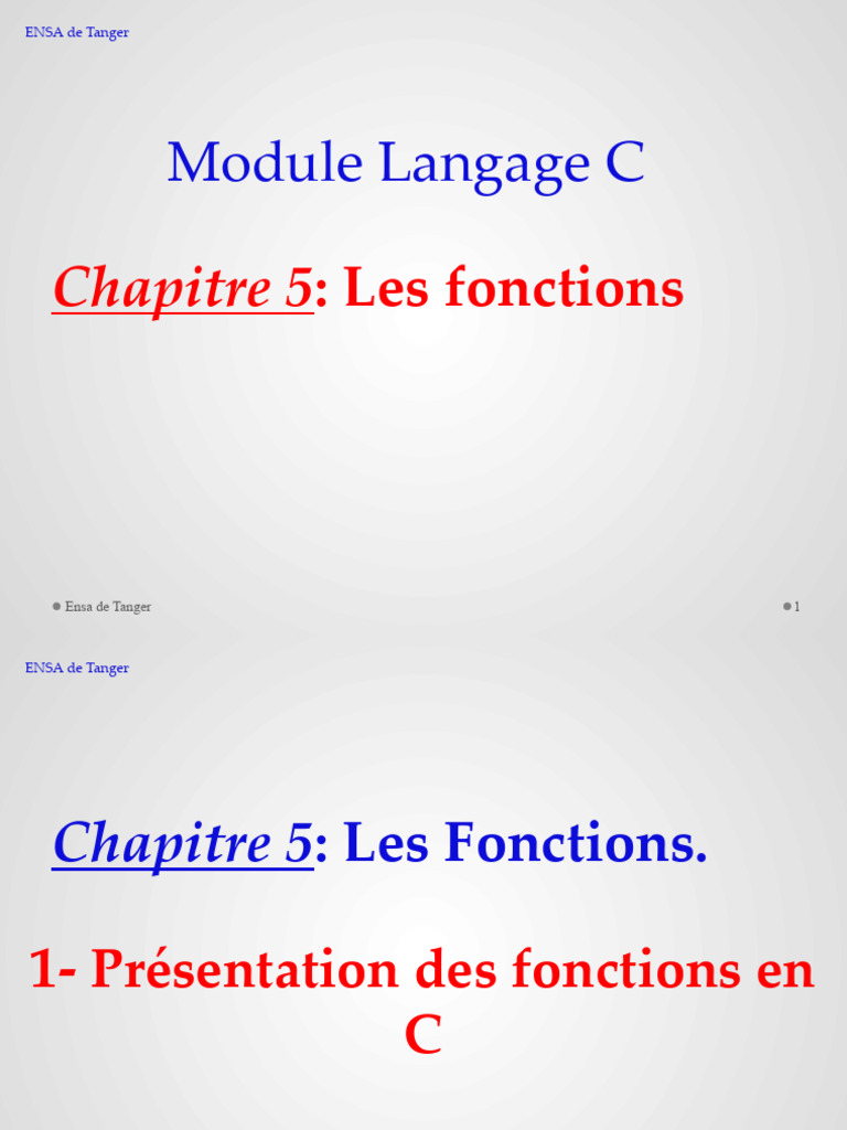 Chapitre5 1-2010v | PDF | Variable (informatique) | Programme informatique