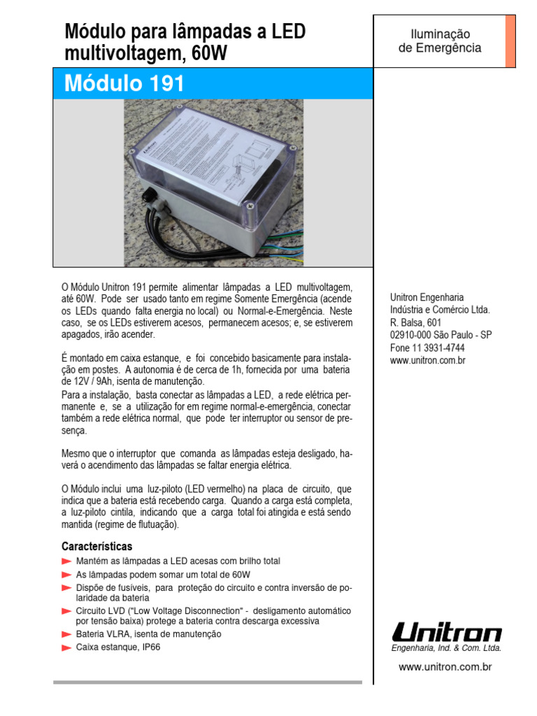 191 MODULO PARA LEDs 60W Catalogo r3 | PDF