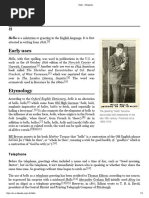History of the Greeting "Hello" | PDF | Lexicography | Lexicology