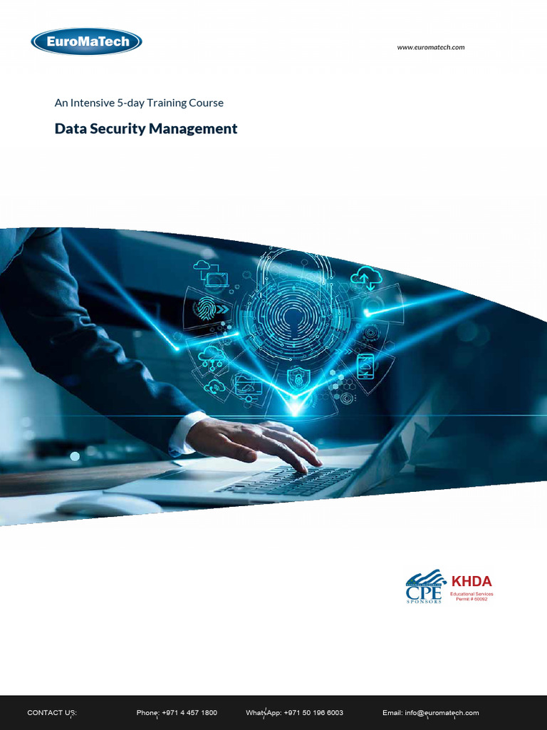 Euromatech Training Management Consultancy Data Security Management | PDF | Computer Security ...