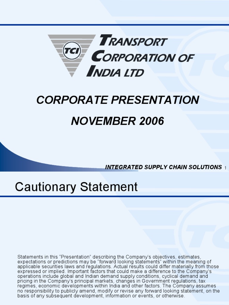 TCI | Supply Chain Management | Economic Growth