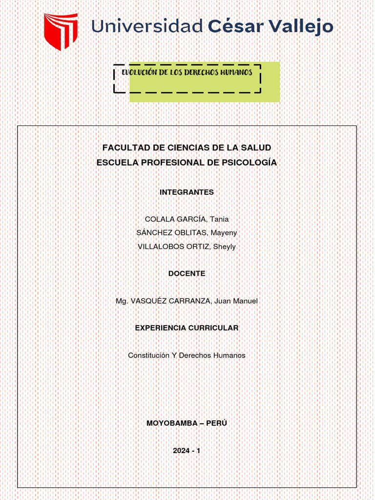 Evolución de Los Derechos Humanos - Línea de Tiempo | Descargar gratis PDF | Derechos humanos ...