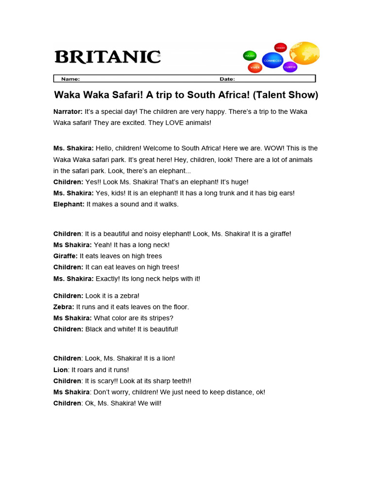 Waka Waka Safari Adventure for Kids | PDF
