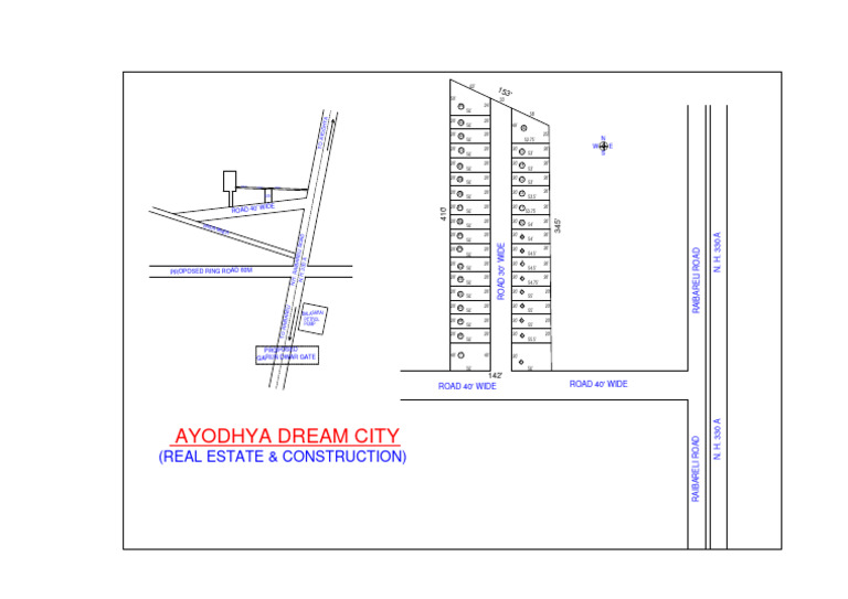 Ayodhya Dream City Site Map | PDF