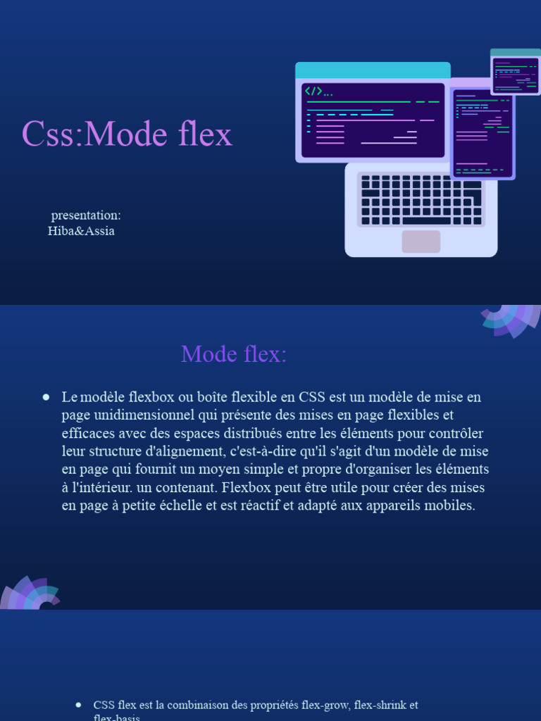 Css Mode Flex Presentation Power - Copie | PDF | Ordinateurs
