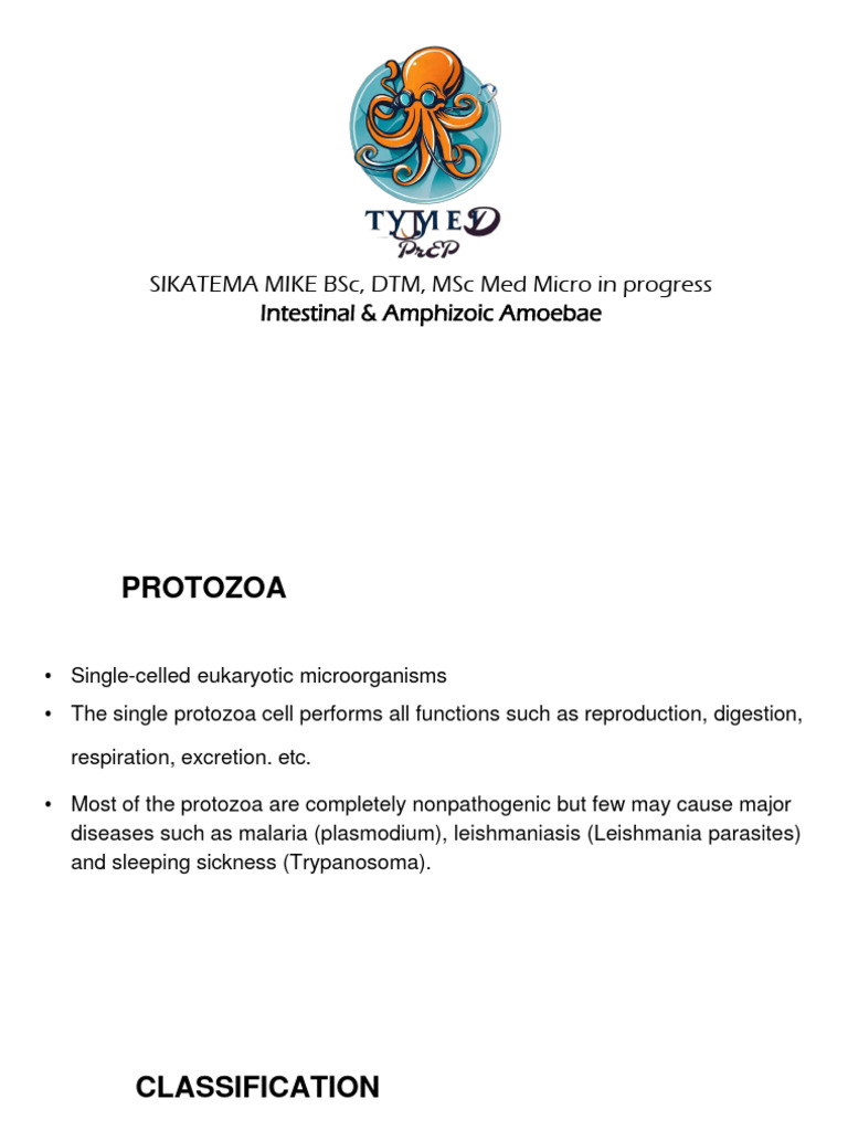 Intestinal and Amphizoic Amoeba M Sikatema | PDF | Technology & Engineering