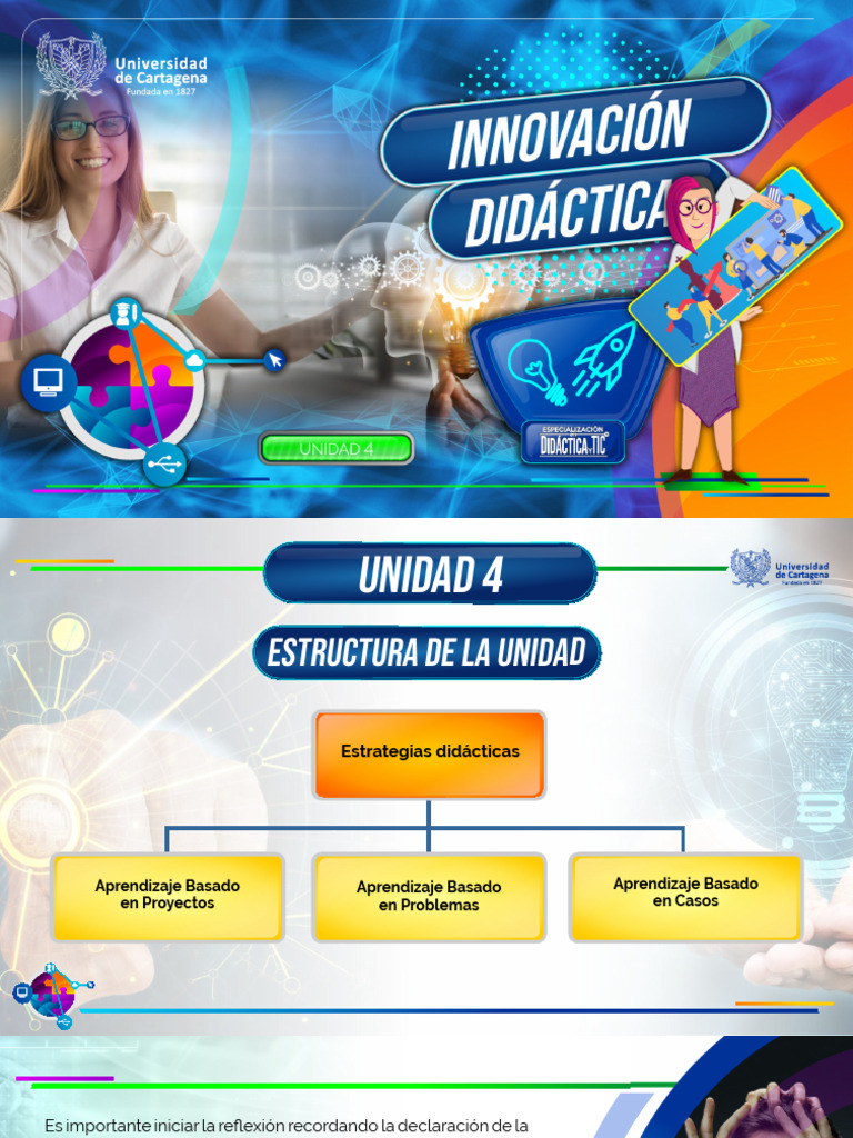 Unidad 4 | Descargar gratis PDF | Aprendizaje | Aprendizaje en base a proyectos