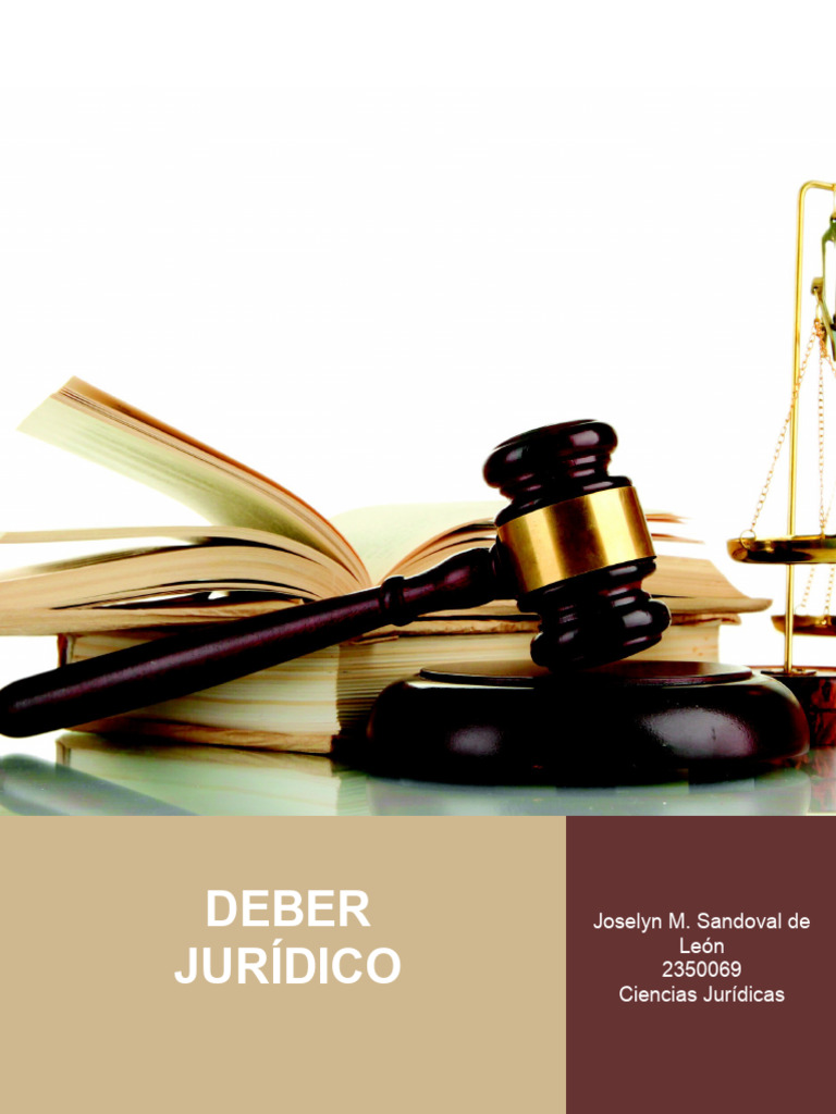 Deber Jurídico | PDF | Finanzas y dinero | Derecho