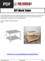 Simple Workbench Plans - Construct101 | PDF | Crafts | Wood