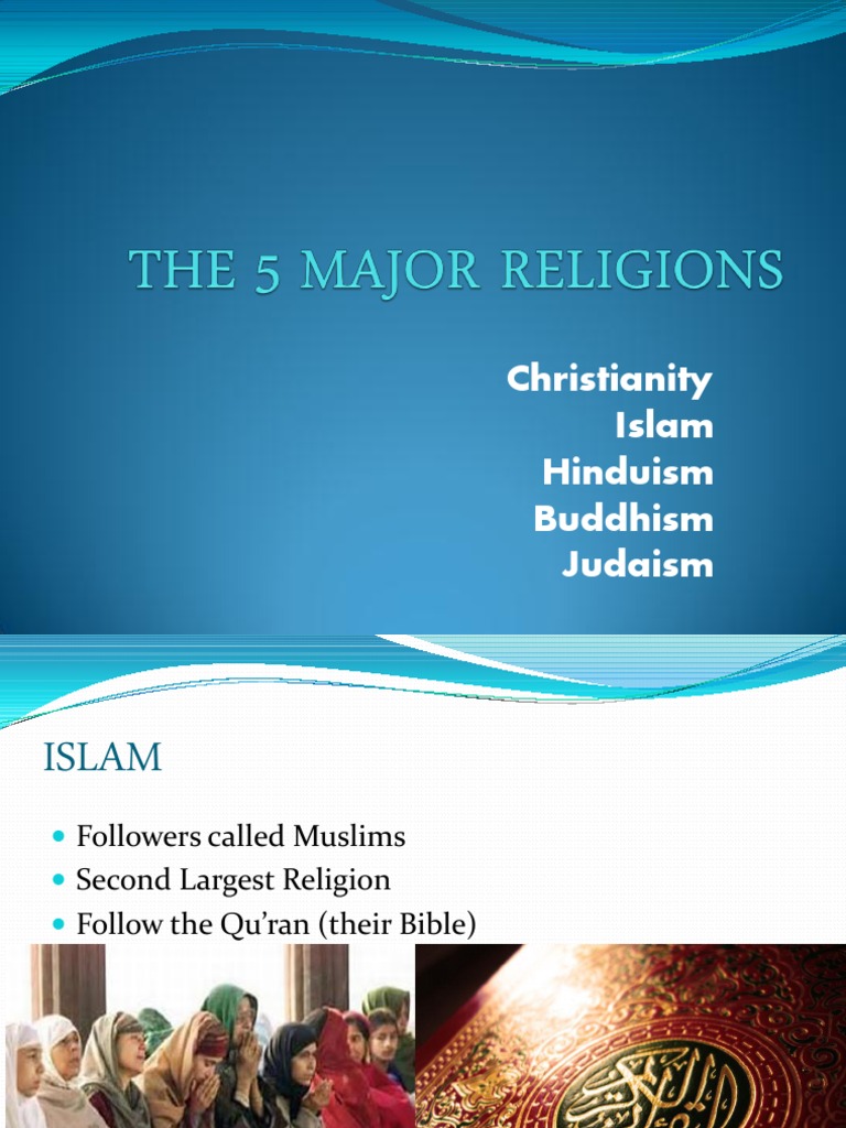 The 5 Major Religions | PDF | Noble Eightfold Path | Abraham