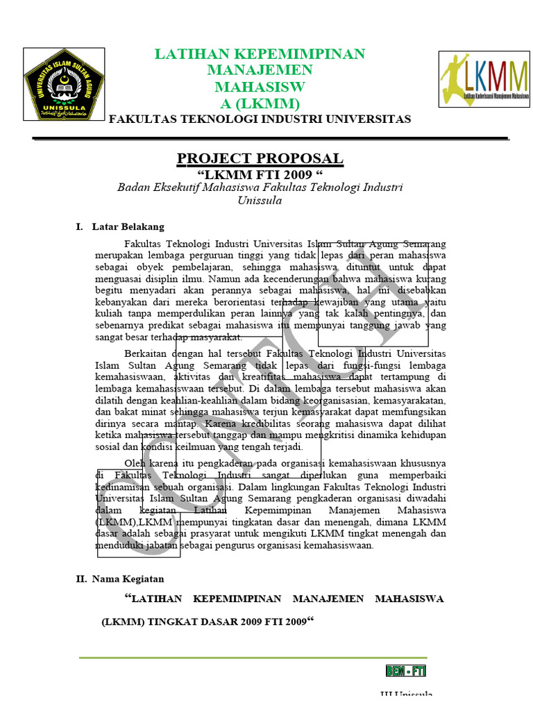 Contoh Proposal Kegiatan | PDF