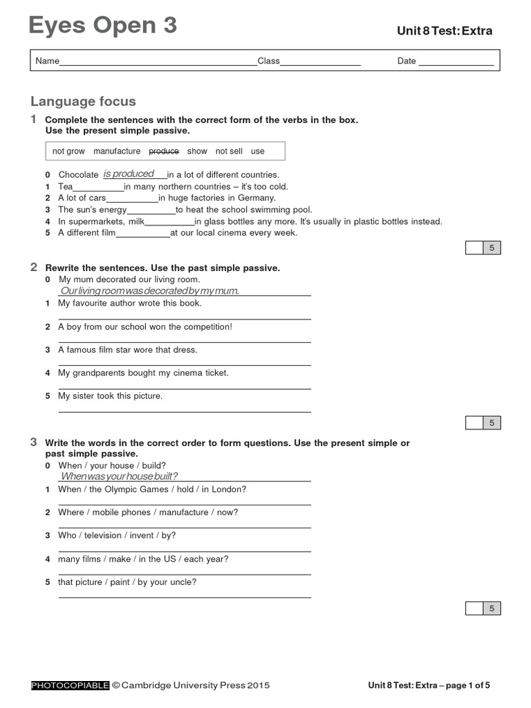 Unit 8 Questionnaire 3RD B-D | Download Free PDF | Waste | Plastic