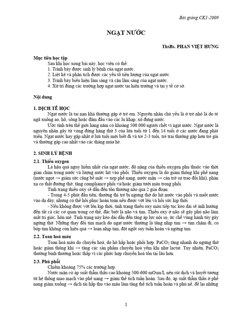 Ngat Nuoc - CK1 | PDF