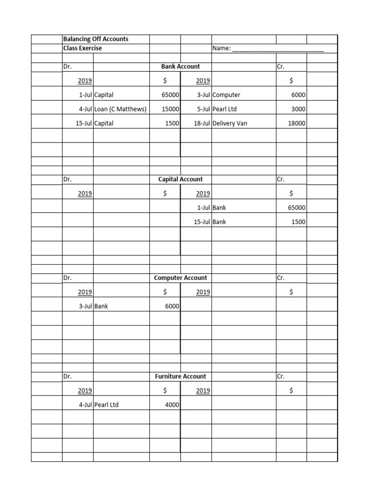 Accounting Class Exercise | PDF | Business