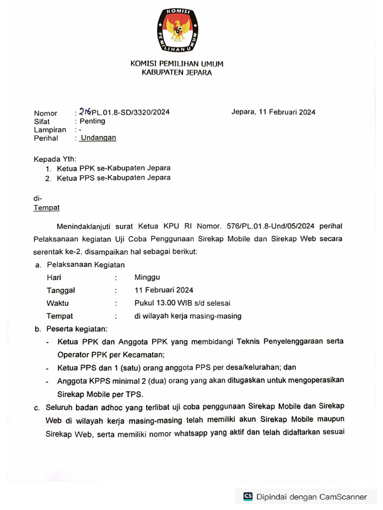 Undangan PPK PPS | PDF