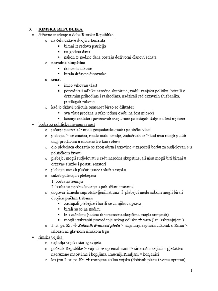 Rimska Republika | PDF