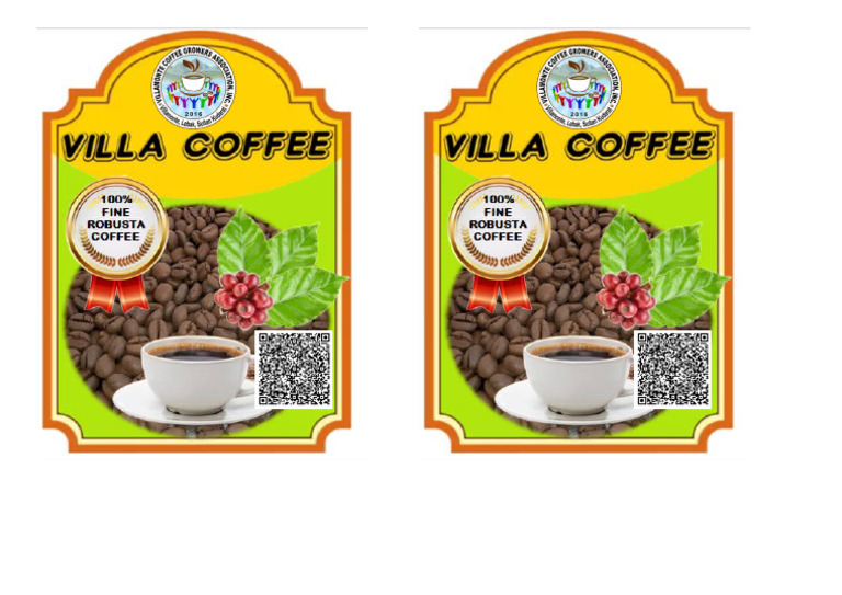 Villa Coffee Label | PDF