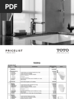 TOTO Sanitary Catalog - MARCH 2025 | PDF | Toilet | Domestic Implements