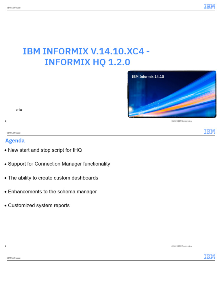 Enhancements in Informix HQ 1.2.0 | PDF | Database Index | Databases