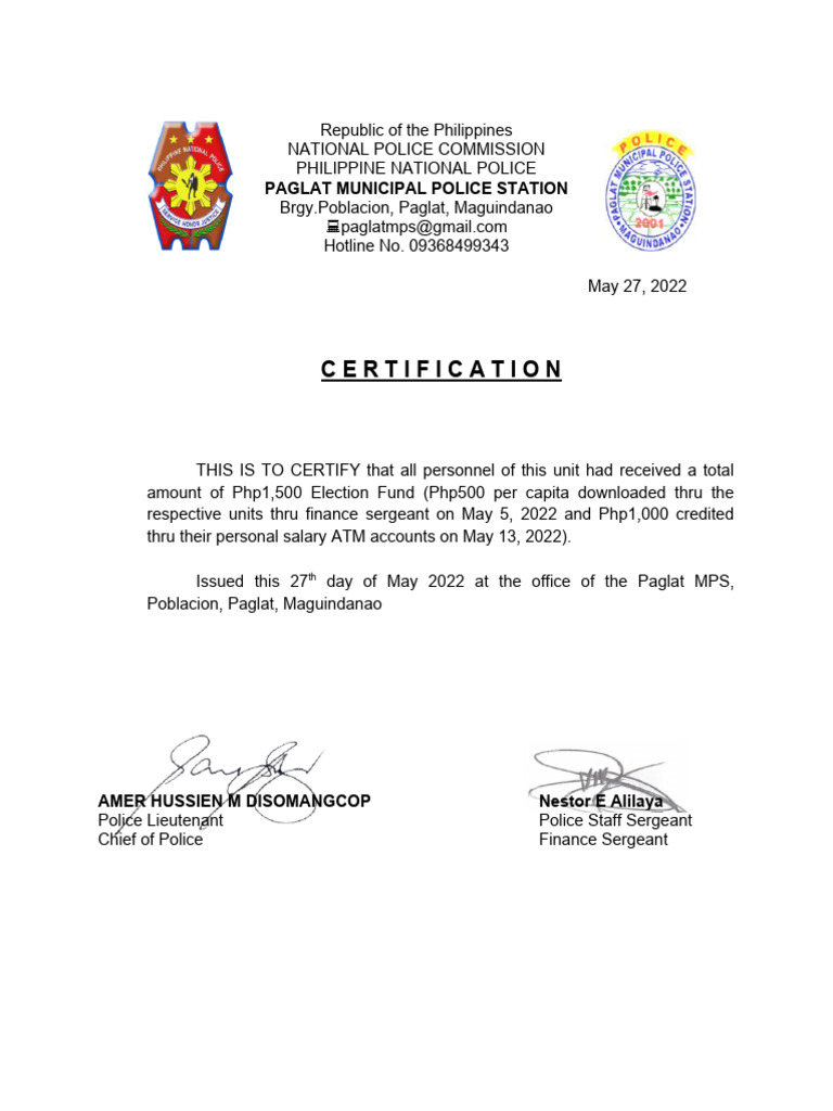 Certification Election Fund | PDF | Social Science