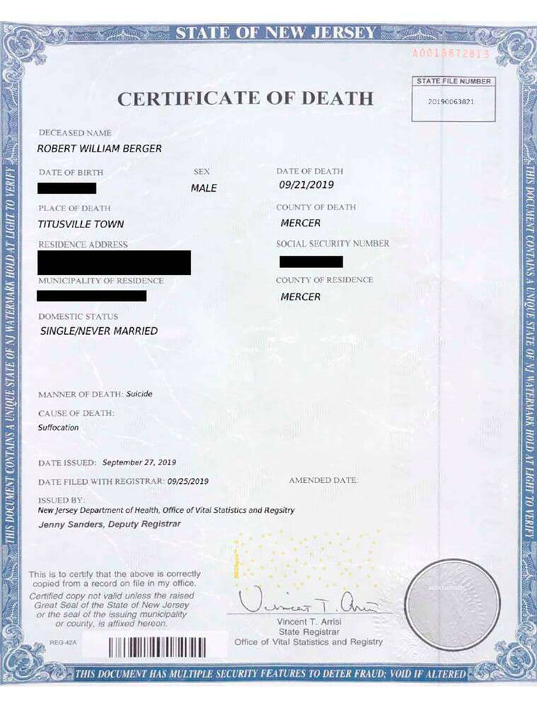 Certificado de Defuncion | PDF