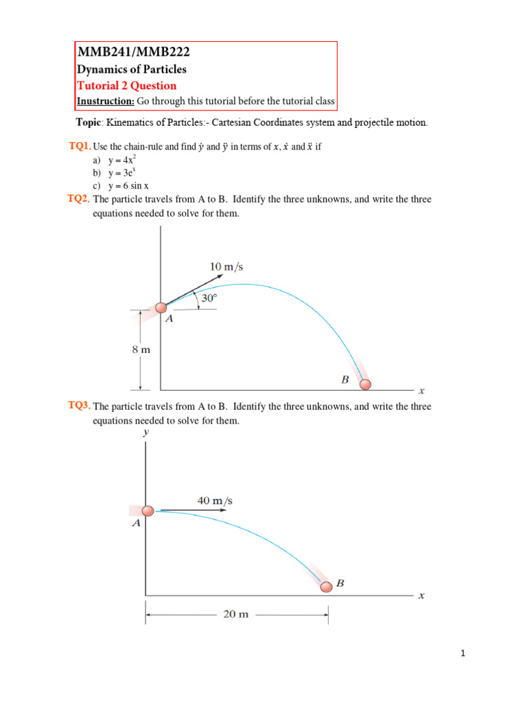 MMB241 - Tutorial 2 | PDF
