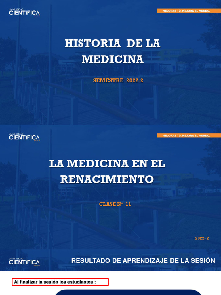 11.-La Medicina Del Renacimiento-PPT - HISTORIA DE LA MEDICINA - SEM - 2 - SESION-11 - 2022-2 ...
