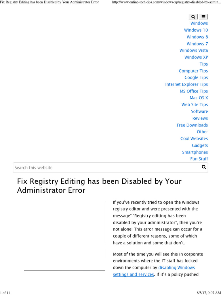 How To Enable Gpedit and Regedit | PDF | Windows Registry | Group Policy