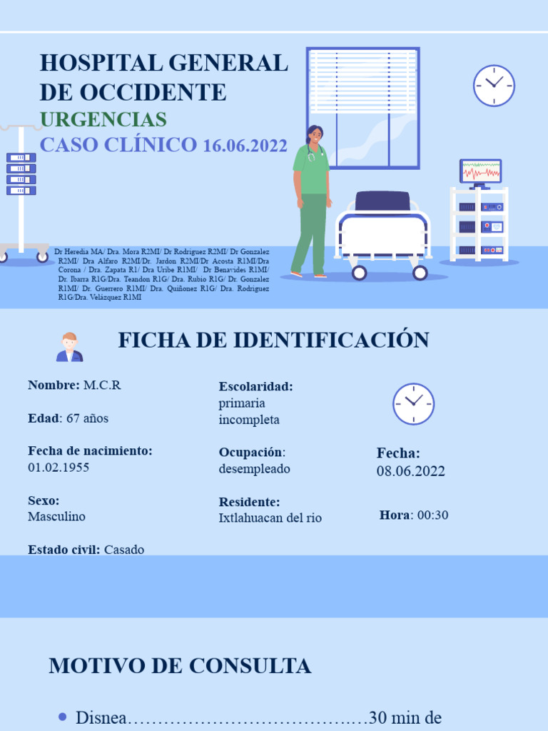 Caso Clinico Ua | PDF | Medicina CLINICA | Enfermedades y trastornos