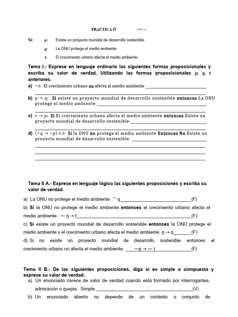 Este Es para Que Me Deje Hacer Mi Tarea | PDF | Proposición | Verdad