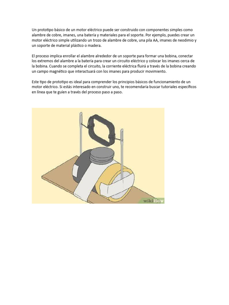 Prototipo de Motor Eléctrico | PDF