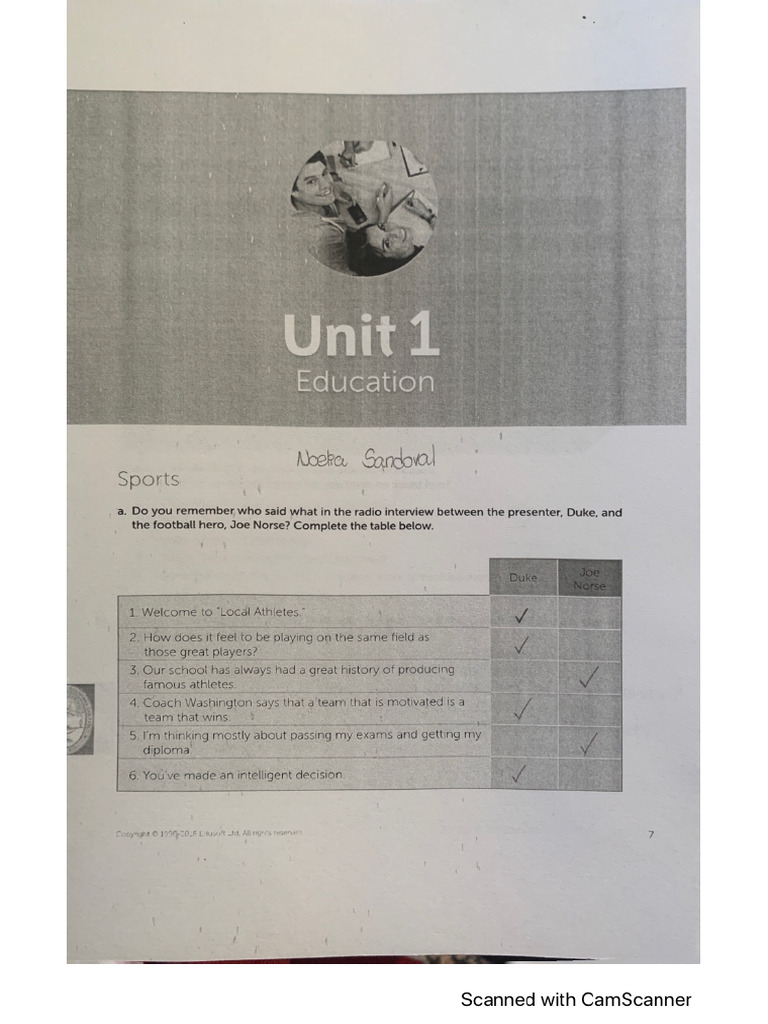 Workbook Unit 2 | PDF