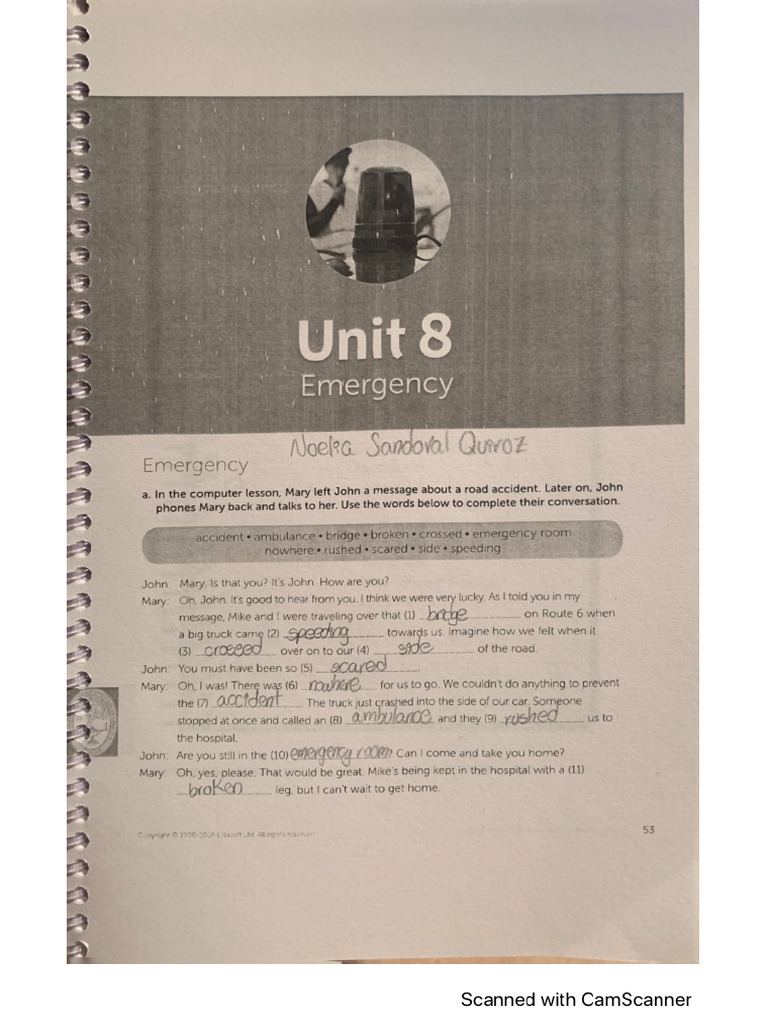 Workbook Unit 8 | PDF