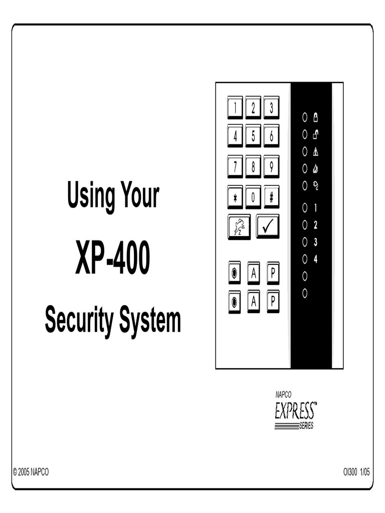 XP-400 RPXP4GT Oi300.02 User | PDF | Legal Liability | Security Alarm