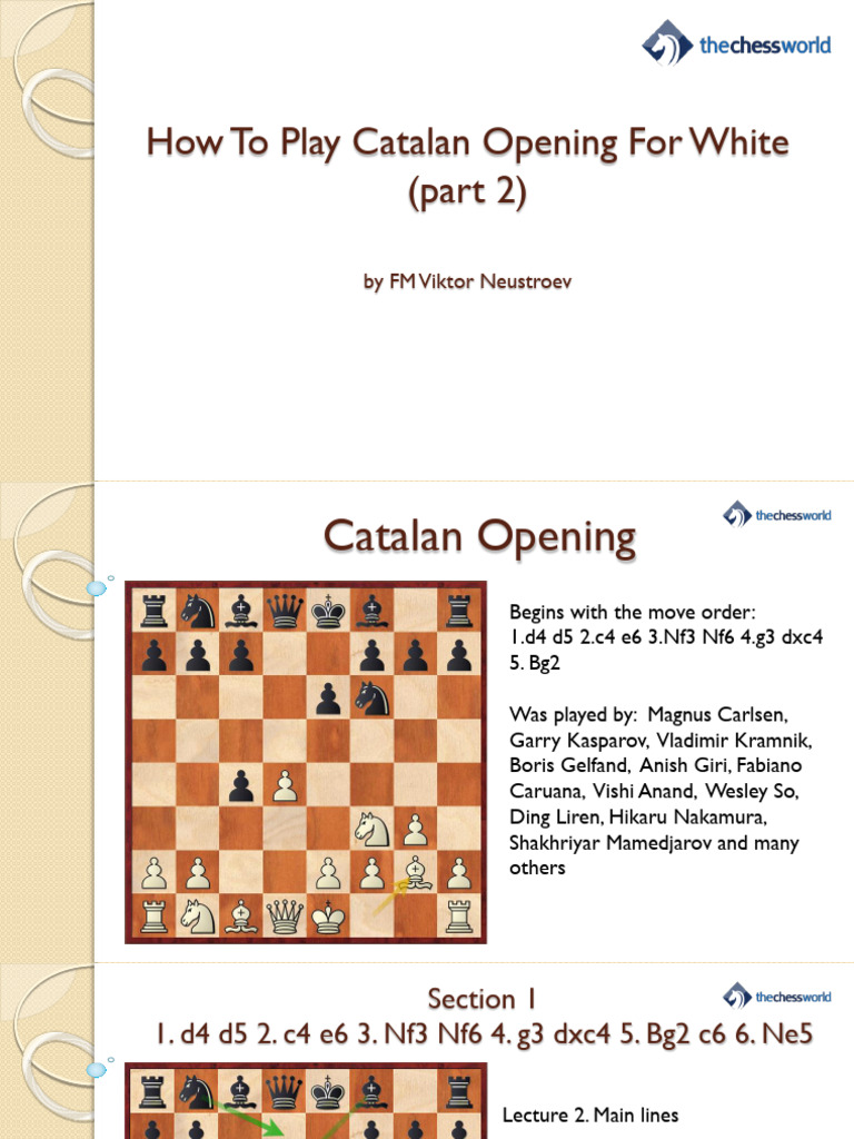 Complete Catalan II Summary | PDF | Chess Titles | Chess Players