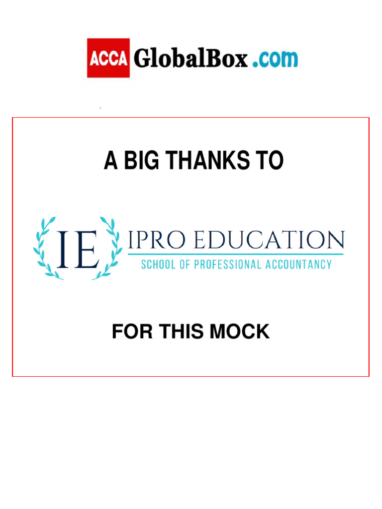 APM - IPRO - Mock A - Questions | PDF | Government Budget Balance ...