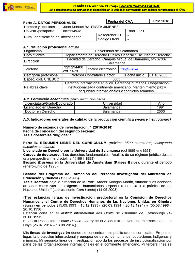 CV Abreviado CVA - 10.11.2019 JM BAUTIS TA JIMÉNEZ Diplomado Gran Colombia | PDF | Universidad ...