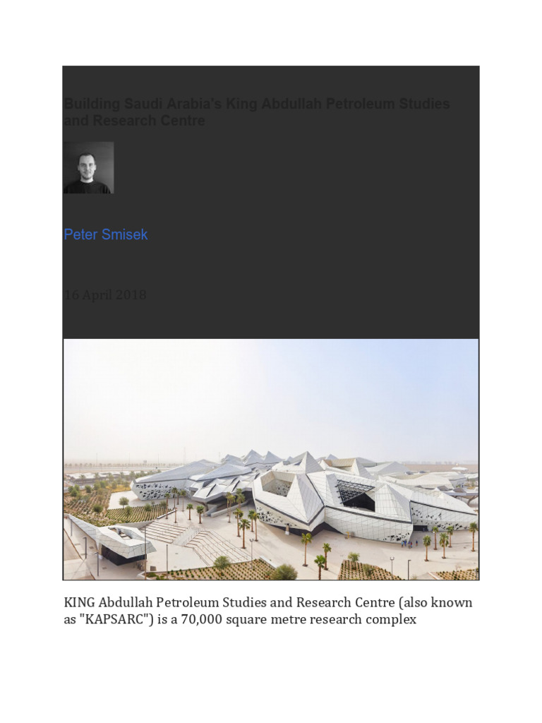 Building Saudi Arabia | PDF