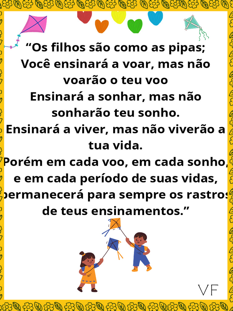 Reflexão: Filhos como Pipas | PDF