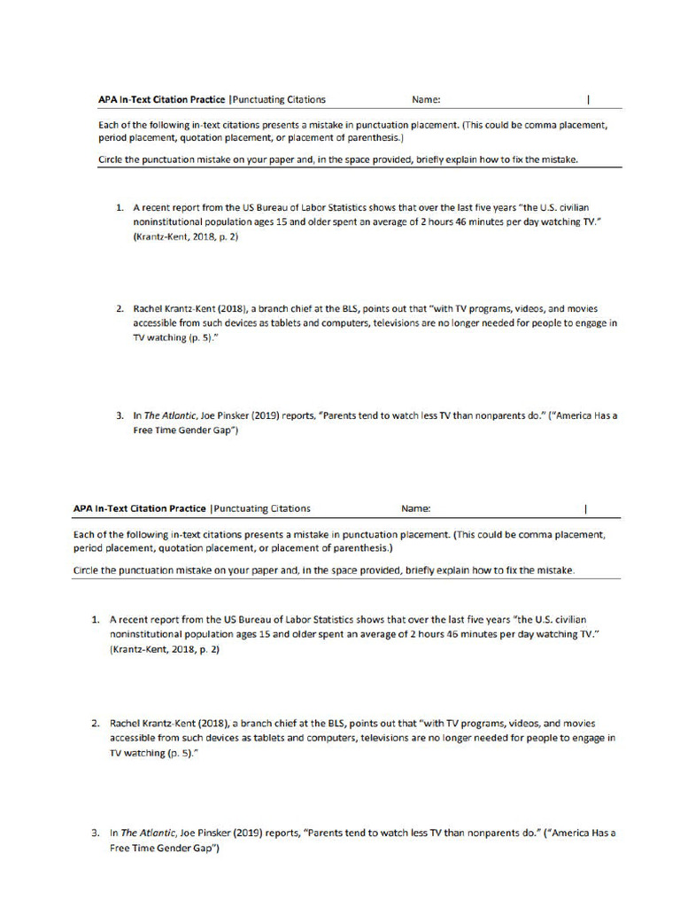 Citation Exercise | PDF