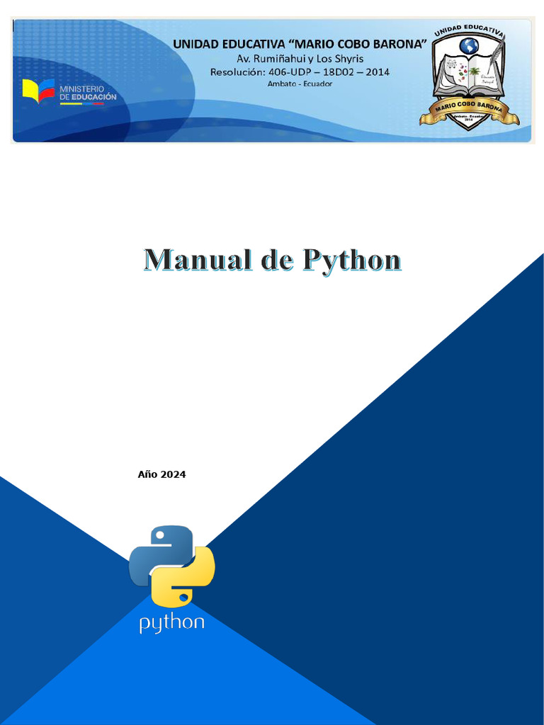 Manual de Phyton OIM | PDF