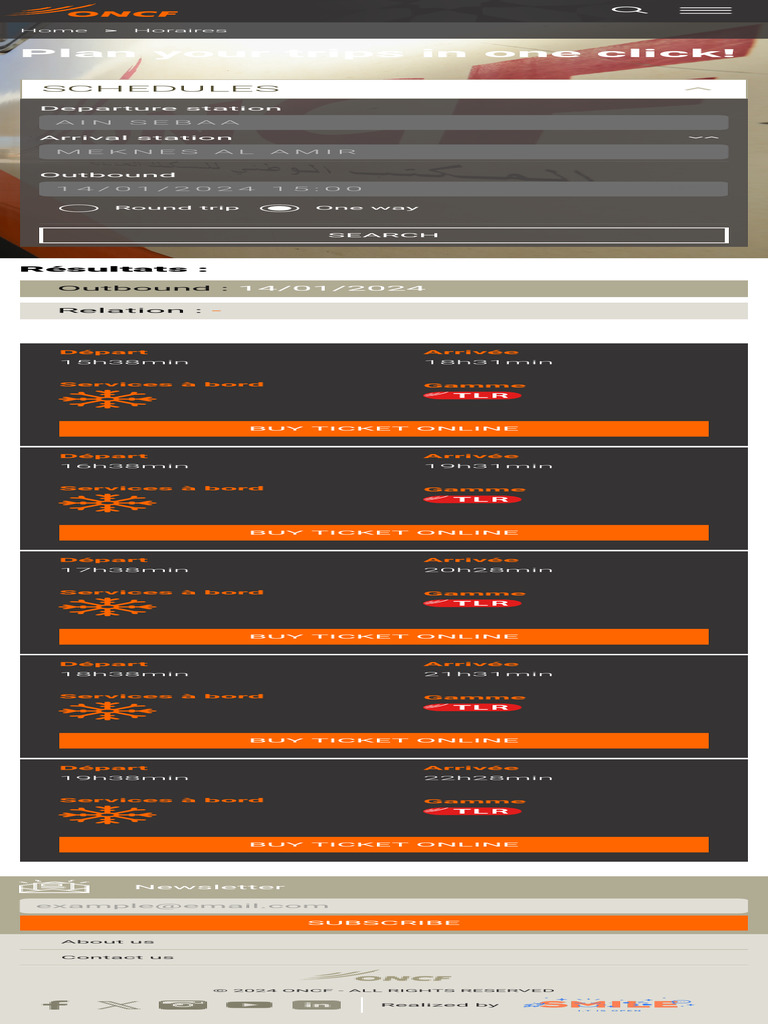 ONCF - ONCF Espace Voyageurs 2 | PDF