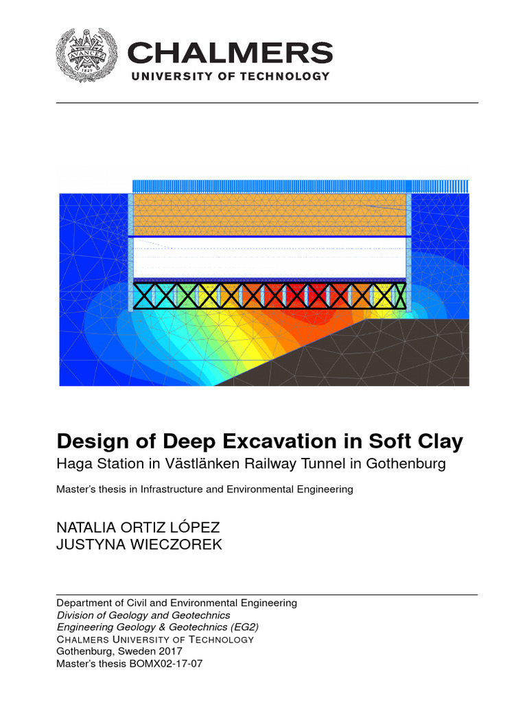 Design of Deep Excavation in Soft Clay: Haga Station in Västlänken ...