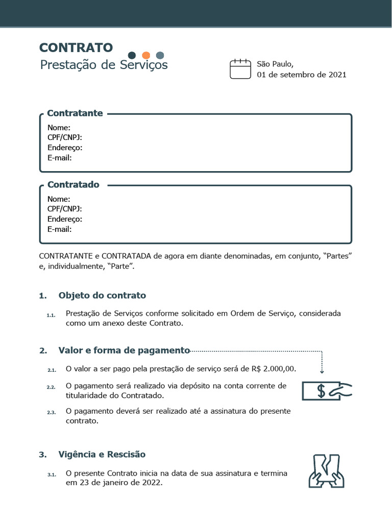 MODELO DE CONTRATO | PDF | Direito Privado | Business